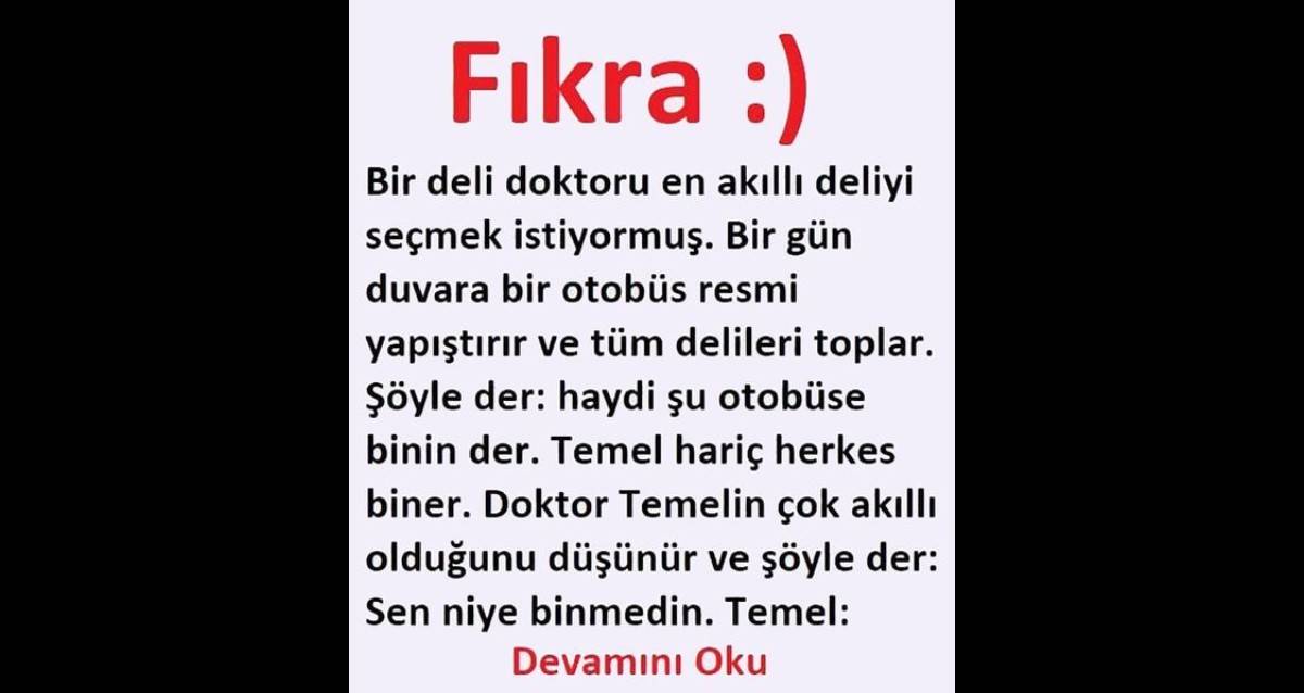 BU KADAR KOMİK FIKRA