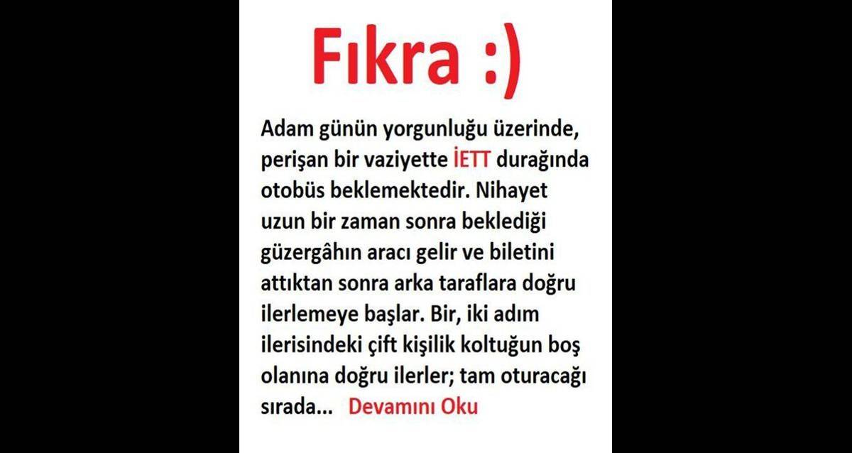 BUGUNE KADAR OKUDUĞUM EN İYİ FIKRA