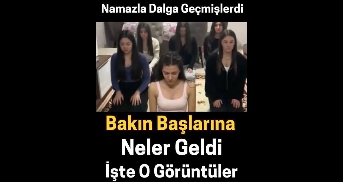Namazla dalga geçmişlerdi