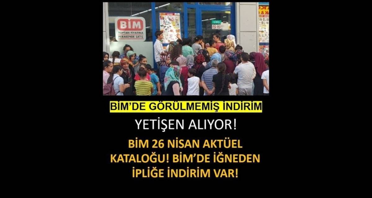 Bim'de bu cuma görülmemiş indirim var