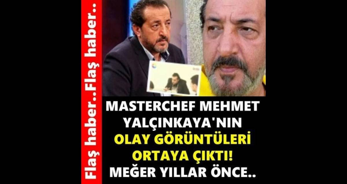 MASTERCHEF MEHMET YALÇINKAYA'NIN O'LAY GÖRÜNTÜLERİ ORTAYA ÇIKTI.!