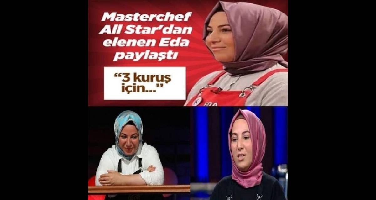 Masterchef All Star'dan elenen Eda Karabulut'un konuşması gündem oldu.